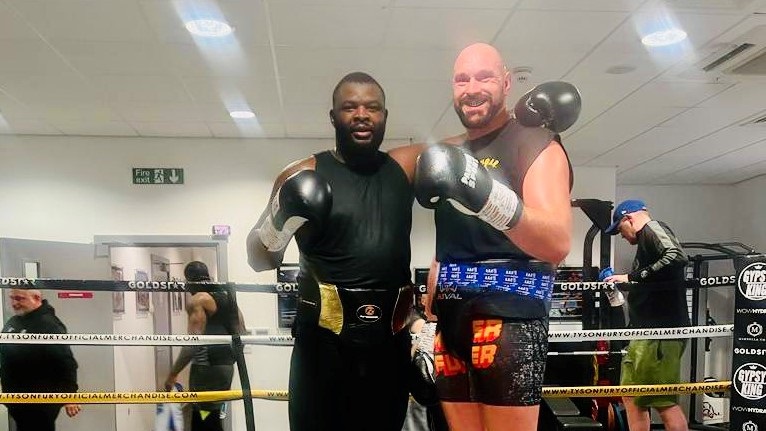 Congolese Boxer Martin Bakole Spars With Champion Tyson Fury - The ...