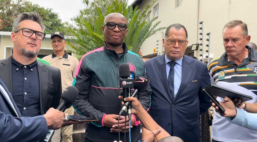 Sport Minister Zizi Kodwa, SAFA Boss Jordaan Visit Clive Barker's ...