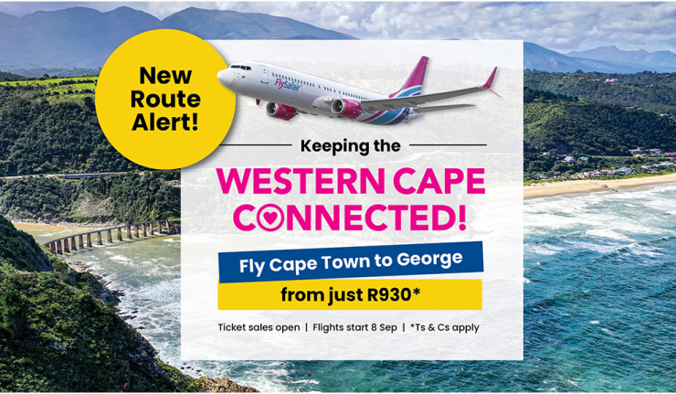 FlySafair Relaunches Cape Town/George Route, 3 Times A Week - The Bulrushes