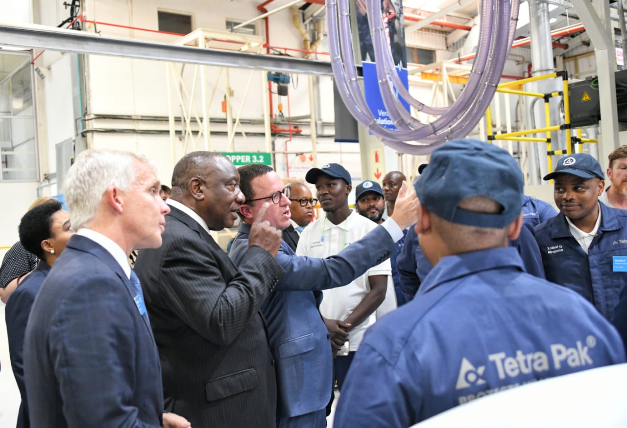President Cyril Ramaphosa Opens Upgraded Tetra Pak Manufacturing Plant In Durban - The Bulrushes
