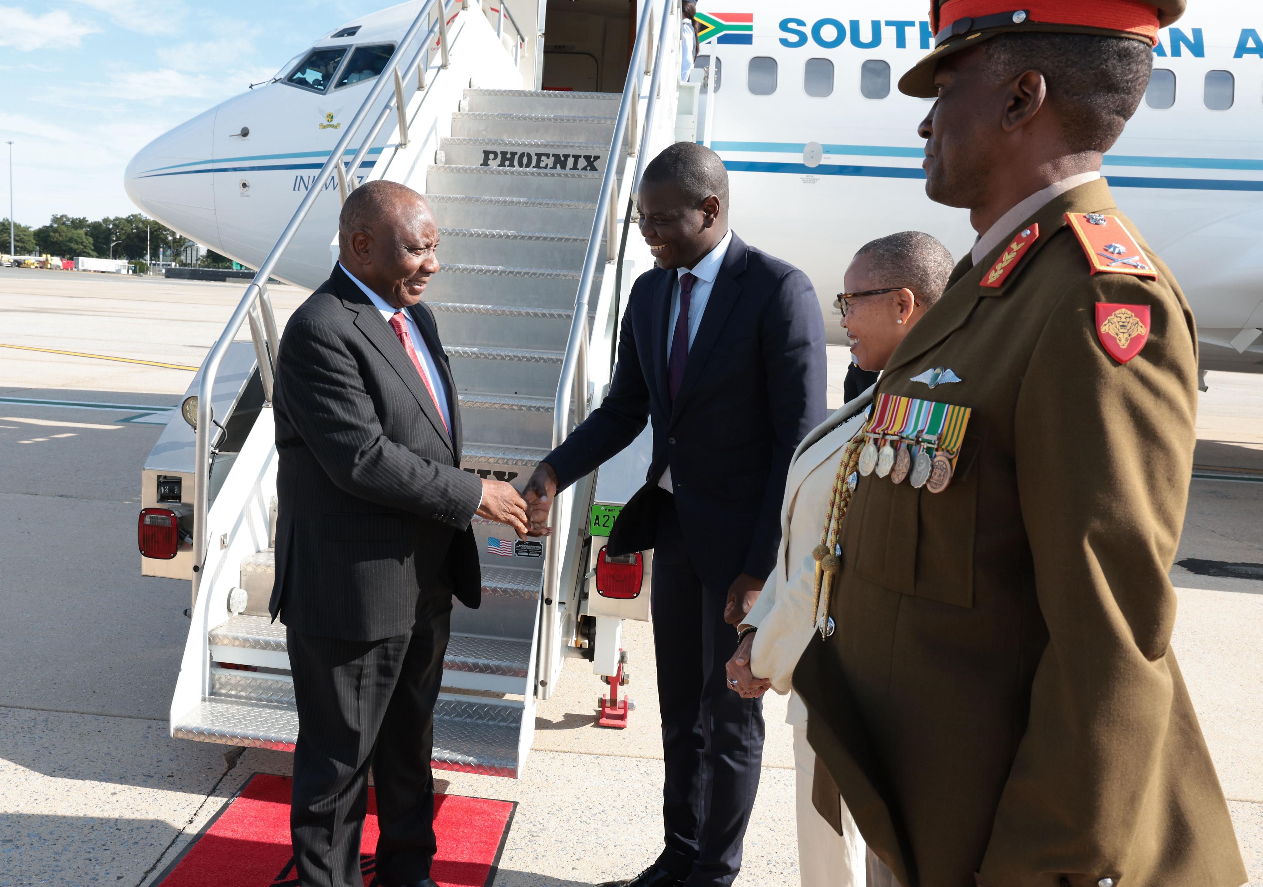 President Cyril Ramaphosa Arrives In New York To Attend UN Nations ...