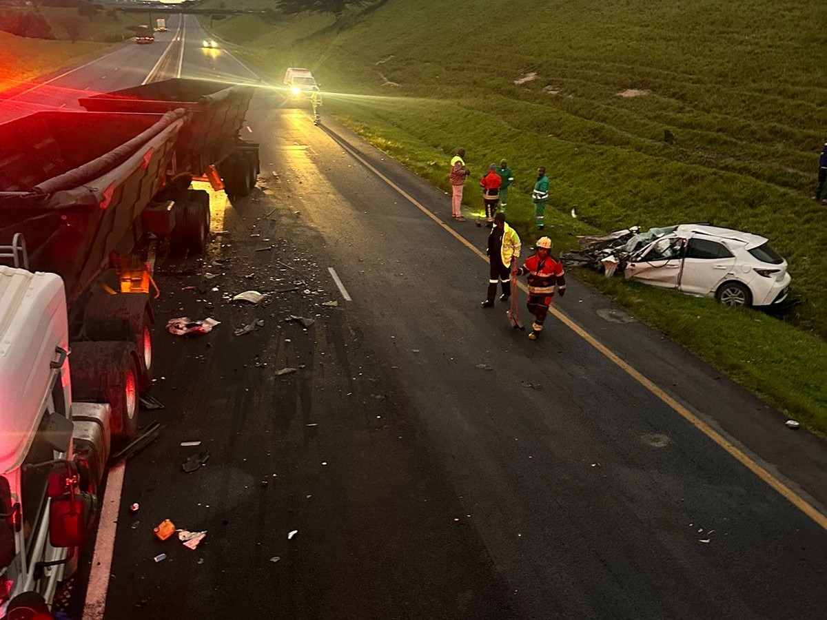Mandeni Collision Along N2, Between Truck And Sedan, Leaves 1 Dead ...