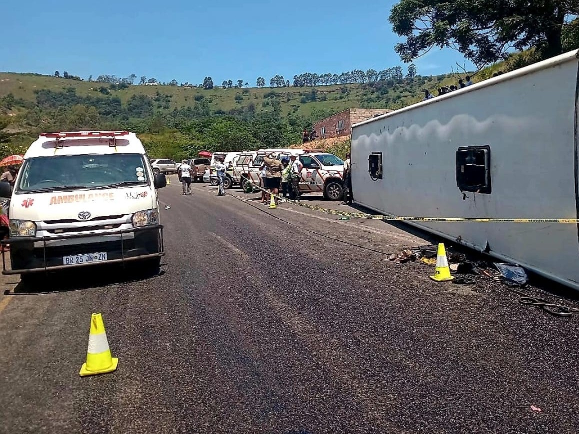 Bus Carrying Shembe Church Members Crashed In Ndwedwe, 1 Dead, 30 ...