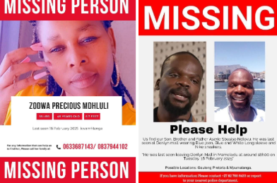 R50K Reward Offered To Help Find Missing Couple Aserie Ndlovu, Partner ...