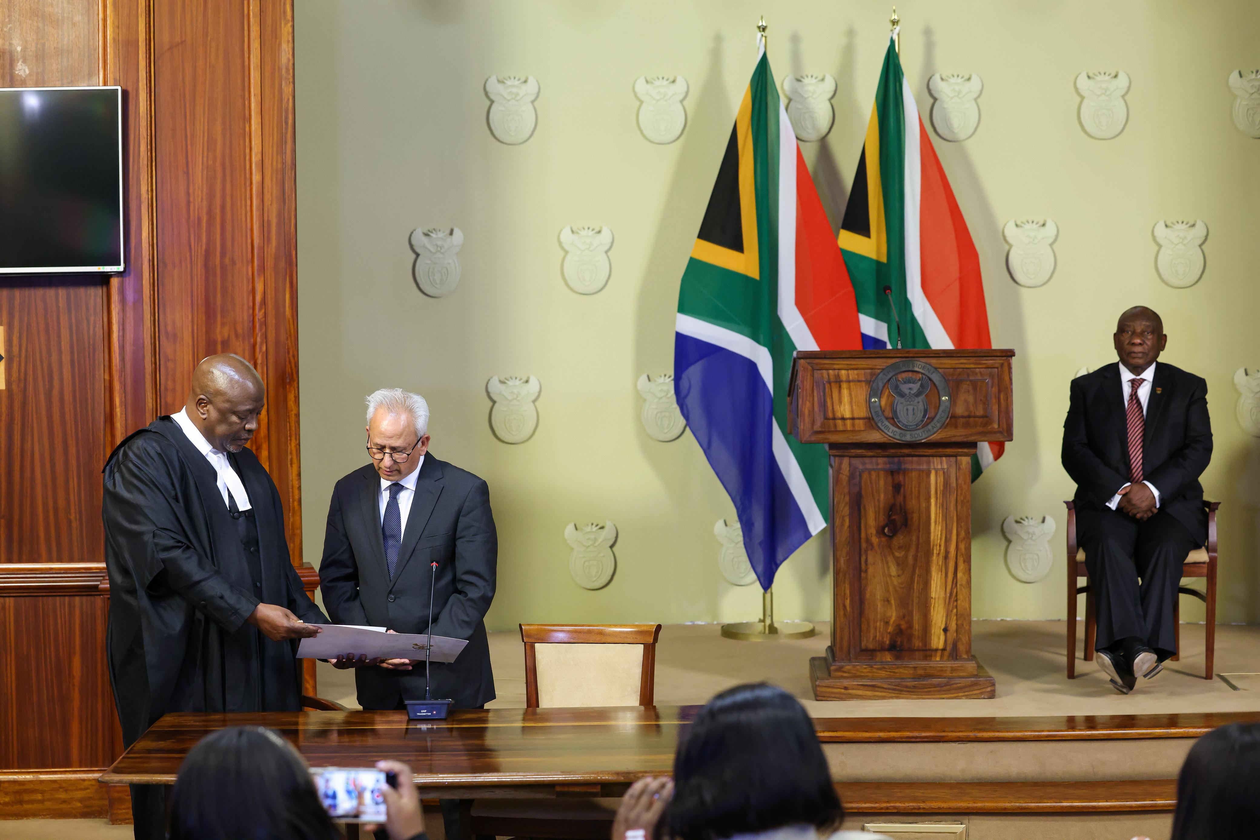 WATCH: Acting Police Minister Professor Firoz Cachalia Sworn In - The ...