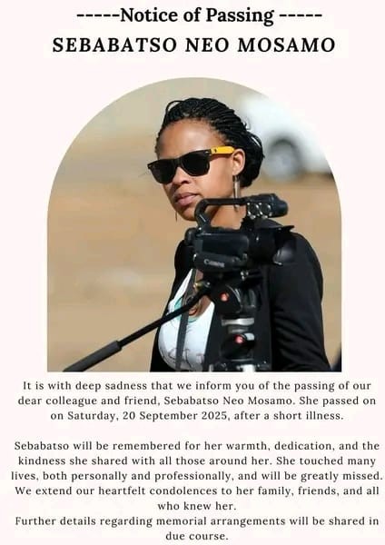 Visual Journalist Sebabatso Mosamo Died In Hospital After Falling Ill A ...