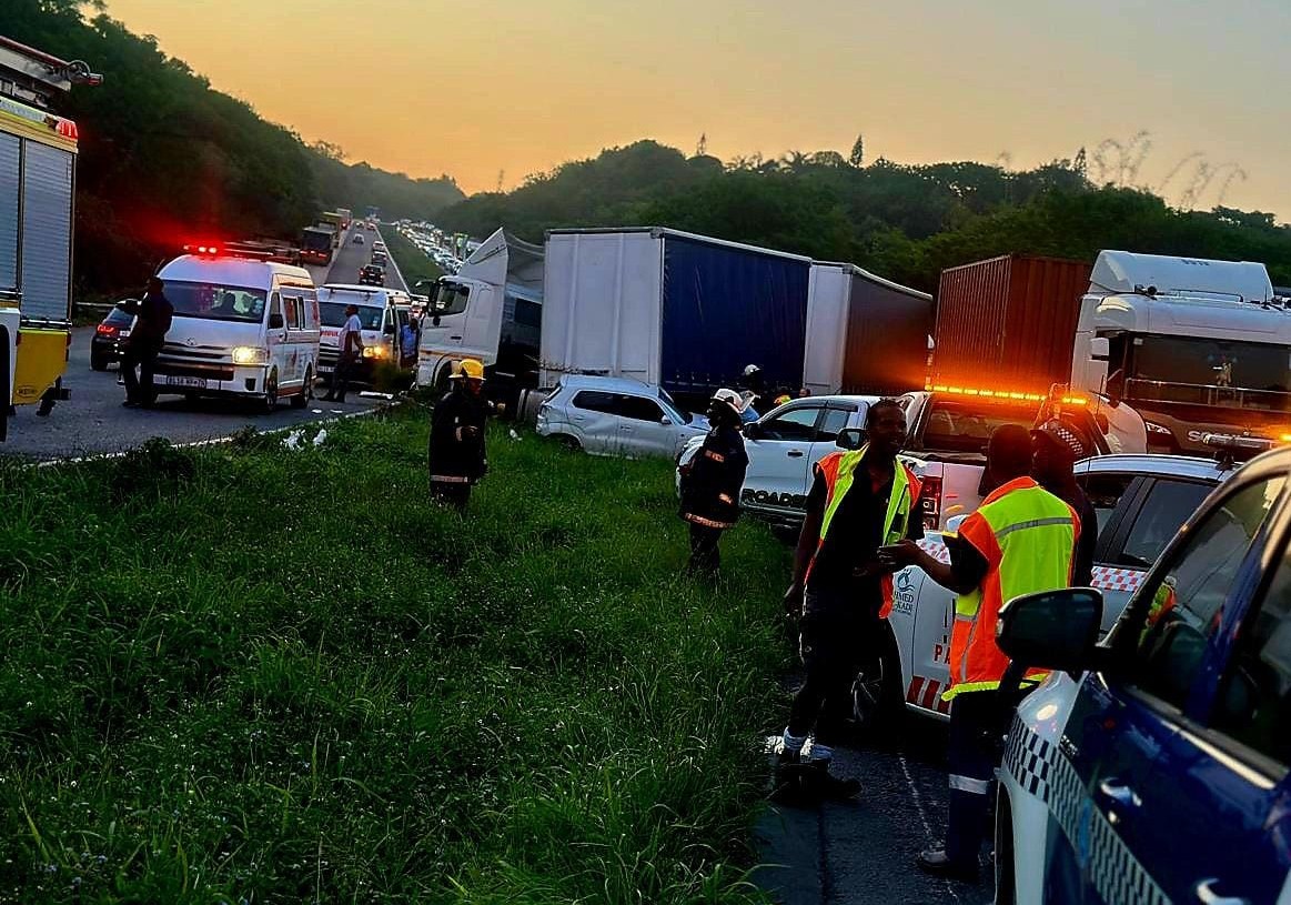 Two Trucks, 7 Cars Crash Along M7, Near Malvern West Of Durban, Leaving ...
