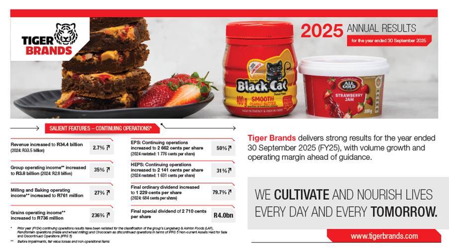 Tiger Brands Delivers Strong Performance For The Year Ended 30 ...