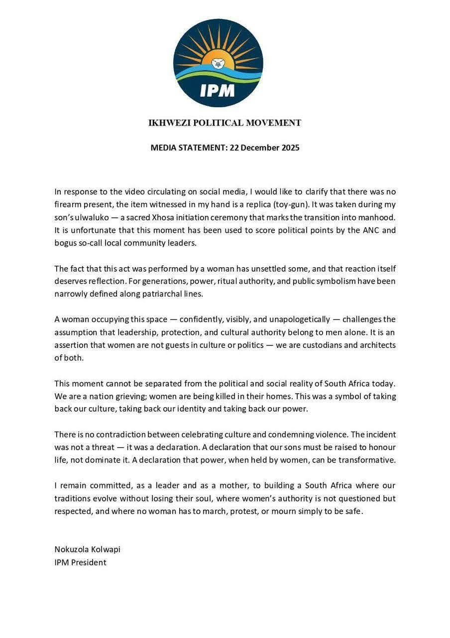 ANC Wants Police To Probe Video Of Deputy Mayor Nokuzola Kolwapi Firing ...